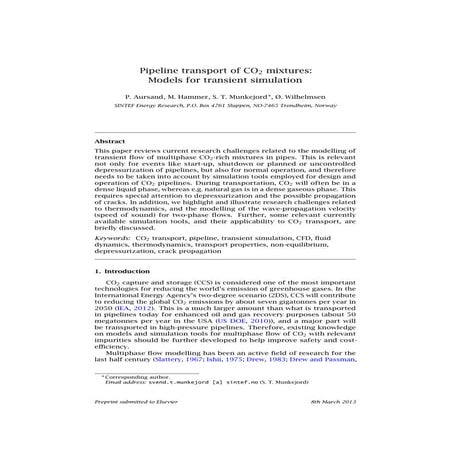 Pipeline Transport of CO2 Mixtures Models for Transient Simulation.pdf