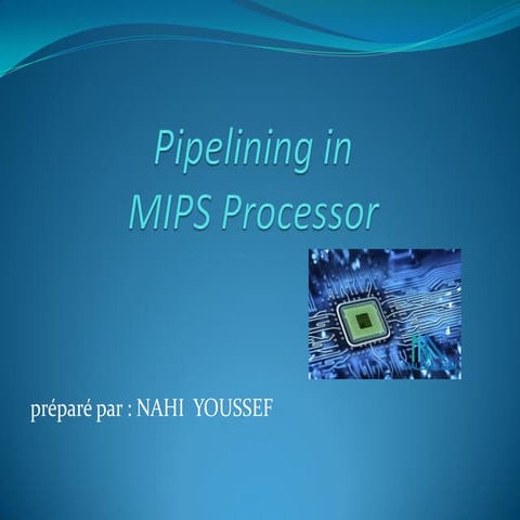 Pipelining In Mips Processorpdf 