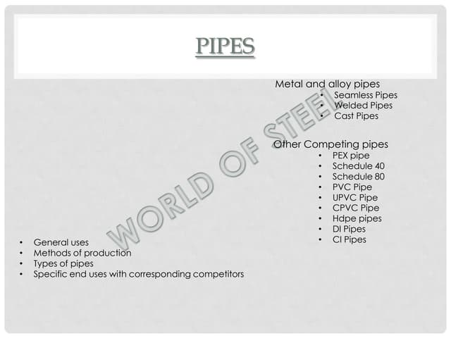 Production of tubes and pipes | PPTX