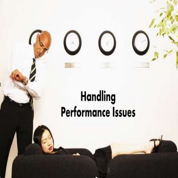 Managing Performance Issues | PPTX