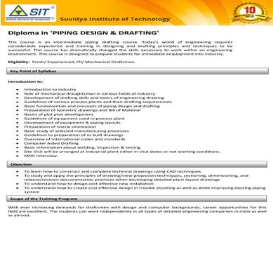 Piping design & drafting | PDF