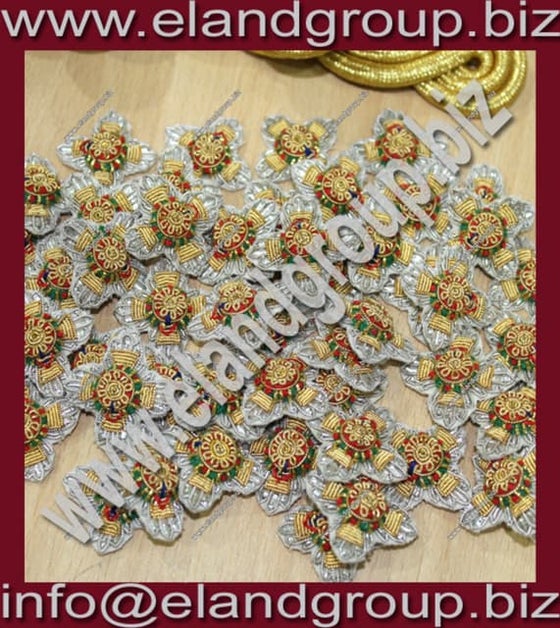 Gold bullion wire embroidered badge | PDF