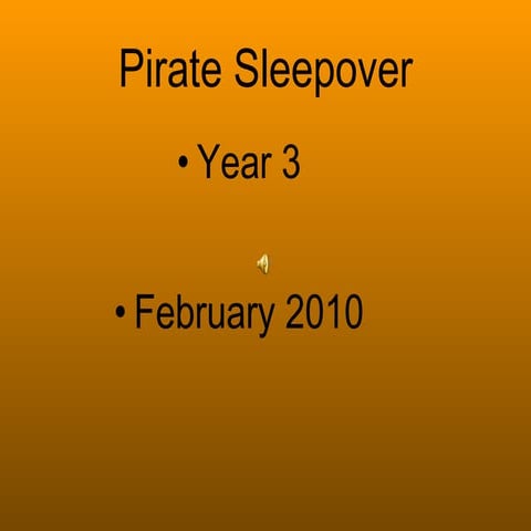 Pirate Sleepover | PPT