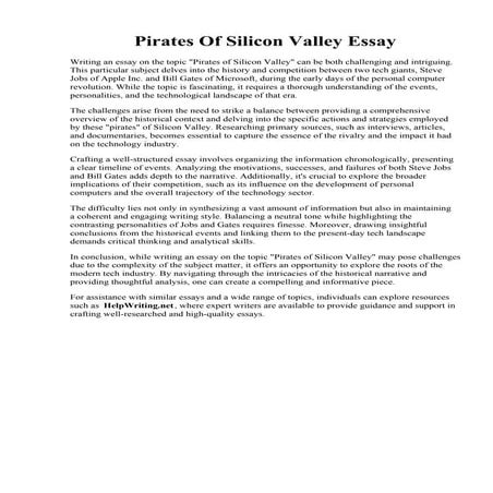 Pirates Of Silicon Valley Essay | PDF