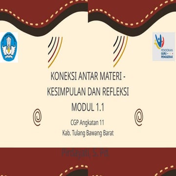 Jurnal Refleksi Modul 1.1 guru penggerak ARIF SN.pdf