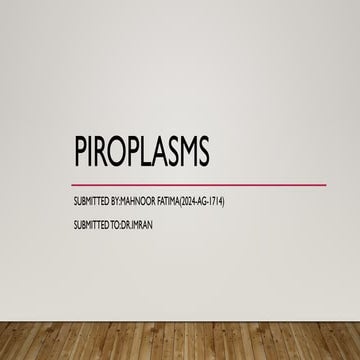 piroplasms.,babesia and thalieria ,disease and causes | PPT