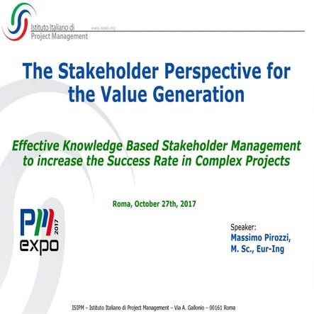 PMBok and Essentials of Stakeholder Management | PPT