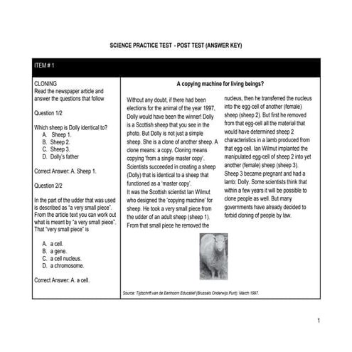 PISA 2025 practice Test for Students Performance | PDF