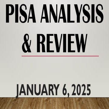PISA ANALYSIS and REVIEW.pptx........... | PPTX