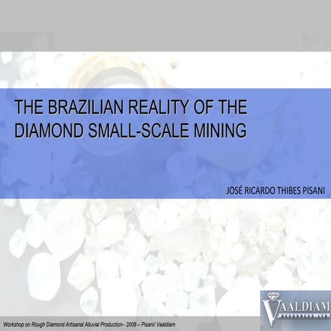 Pisani The Brazilian Reality Of The Diamond Small Scale Mining | PPT