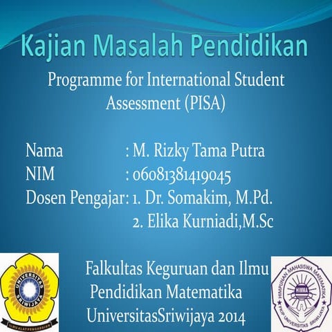 Pisa (programme international student assessment) | PPTX