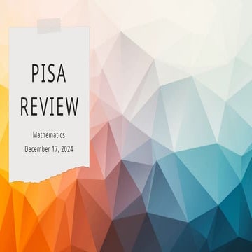 PISA Review Dec 17.pptx . | PPTX