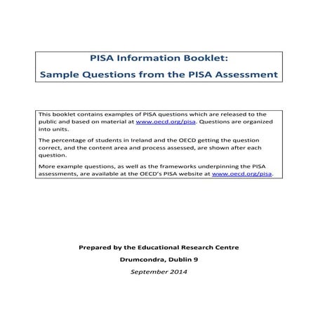 pisa_sample_questions.pdf PISAAA SAMSPM | PDF
