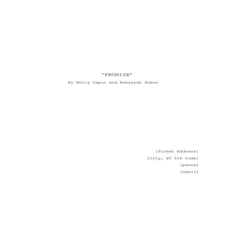Final Script for PROMISE | PDF