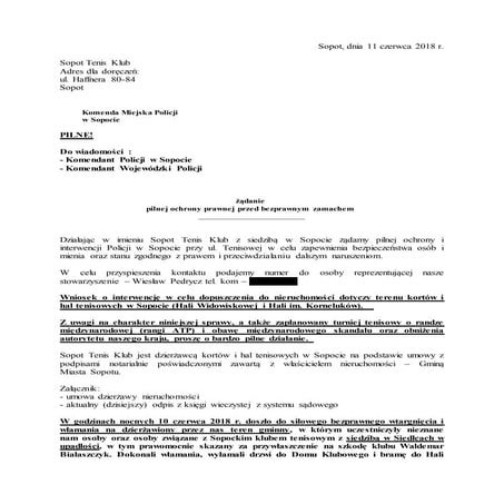 SKT pismo do policji | DOCX