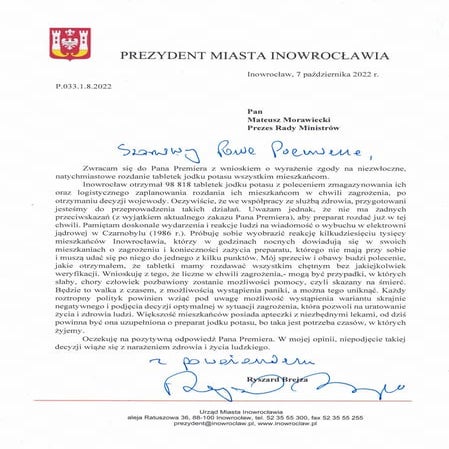 pismo do Premiera Mateusza Morawieckiego.pdf | Political Issues & policy | Politics