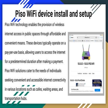 Piso WiFi device installation and setup in netgear extender | PPT