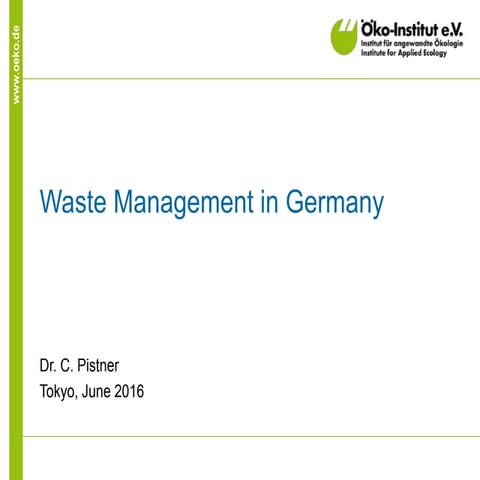 Waste Management in Germany | PDF