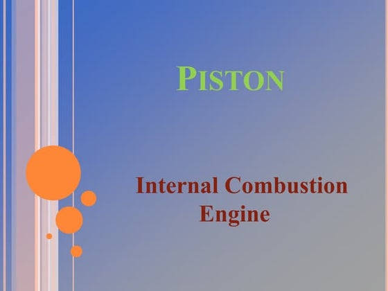 INTERNAL COMBUSTION ENGINE | PPTX