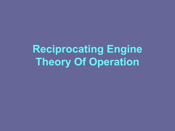 Piston Engines: Operation | PPTX | Motorcycles | Automotive