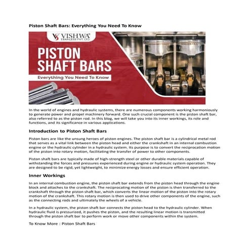 Piston Shaft Bars: Everything You Need To Know.pdf