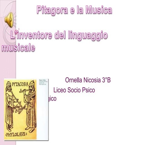 Pitagora e la musica | PPTX