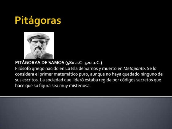Biografia de pitagoras | PDF