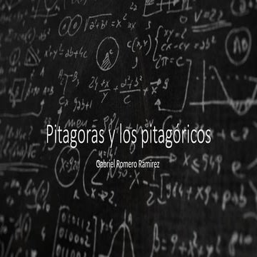 Pitagoras y los pitagóricos, los inicios de pitagoras | PPTX