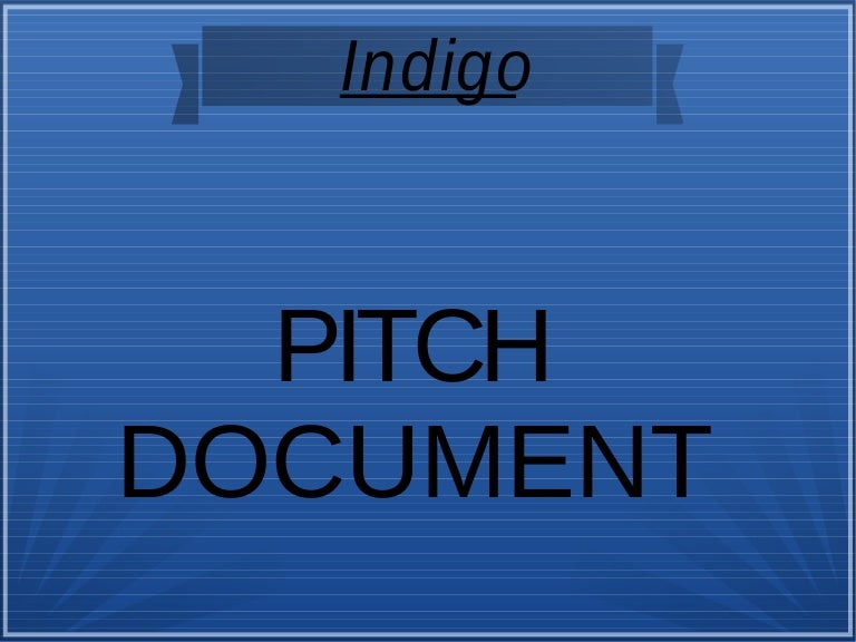 Pitch document