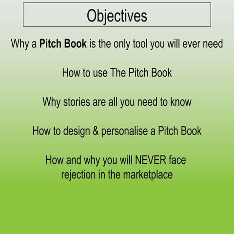 Pitch Book Training | PPT