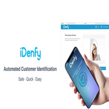 iDenfy - Identity Verification Presentation | PDF