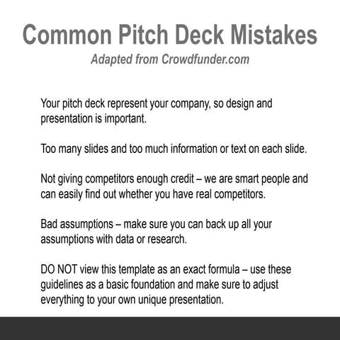 Pitch deck template | PDF