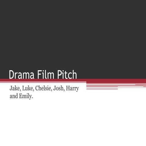 Drama Idea and Pitch Presentation | PPTX