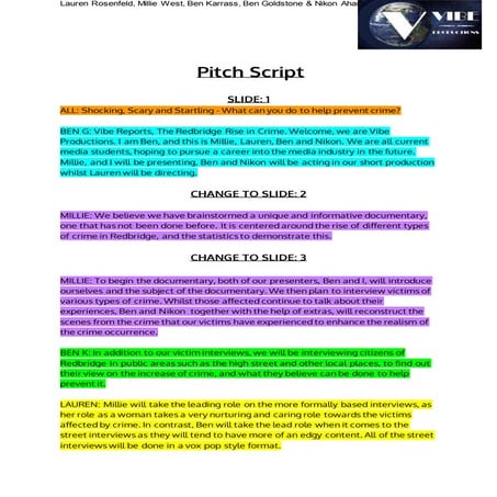 Task 5 - Pitch script | DOCX