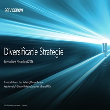 Pitch B2B Marketing Award 2017 - ServiceNow | PPT