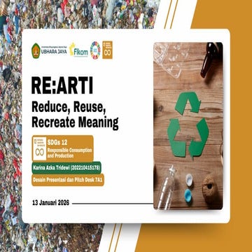 Re:Arti - Reduce, Reuse, Recreate Meaning | PDF