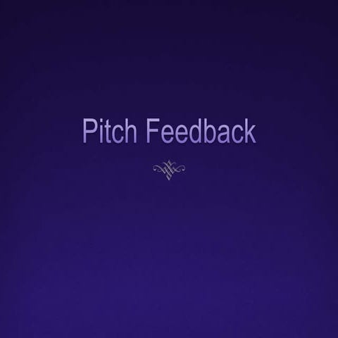 Pitch feedback | PPTX