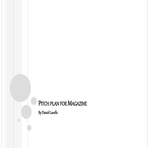 Initial plan for my magazine | PPTX