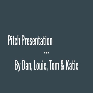 One page pitch | DOCX