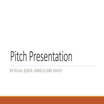 Pitch Presentation | PPT