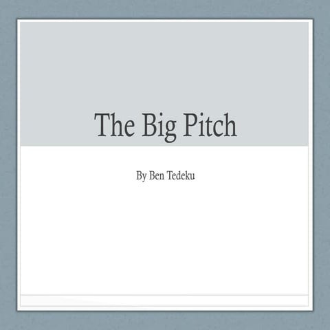 Pitch & production pack | PPT