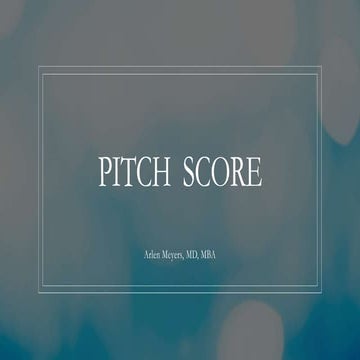 Pitch score sheet | PPTX
