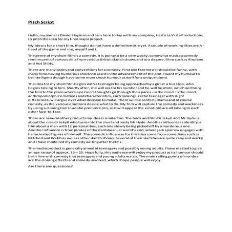 Pitch script | DOCX