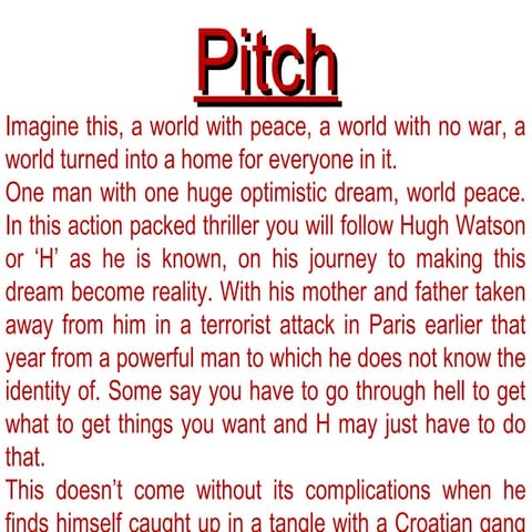 Pitch + script | PPT