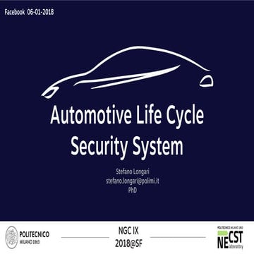 Automotive Life Cycle Security System | PPT