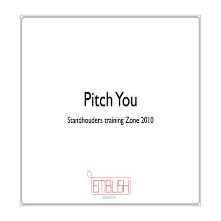 Pitch You training ZONE 2010 | PDF | Technology & Computing