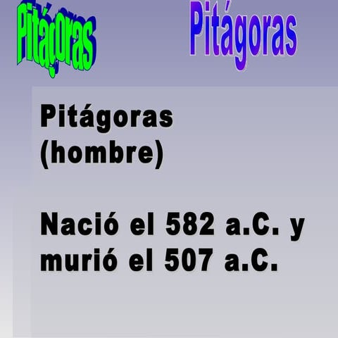 Biografia de pitagoras | DOCX