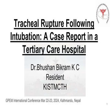 Post Intubation Tracheal Laceration.pptx