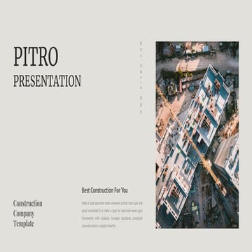 Pitro Presentation : Light Color Theme | PPT
