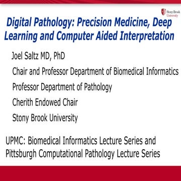 Digital Pathology: Precision Medicine, Deep Learning and Computer Aided Interpretation | PDF